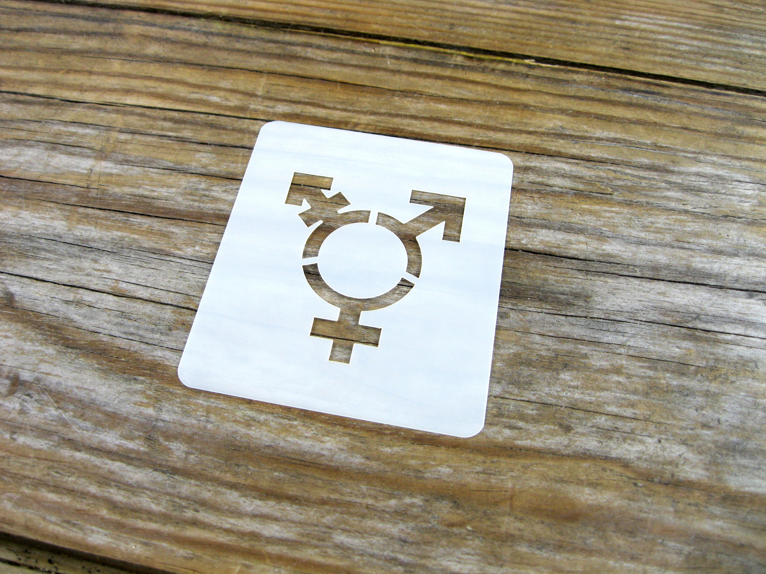 Transgender Symbol Face Painting Stencil 7cm x 6cm | Etsy
