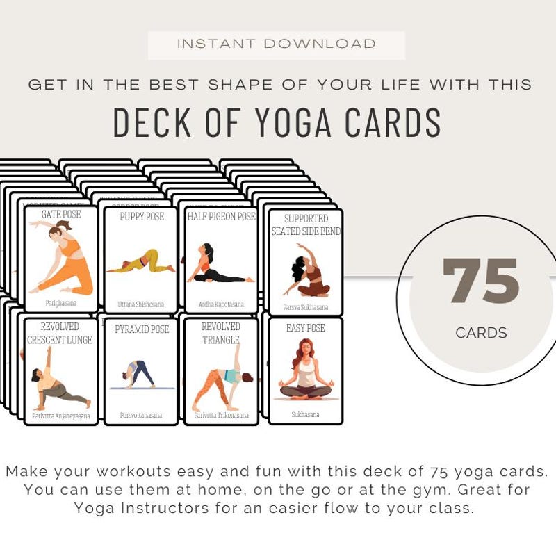 Yoga Card Games - Etsy