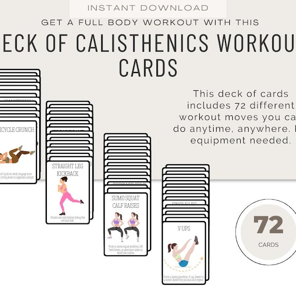 Fitness Card - Etsy