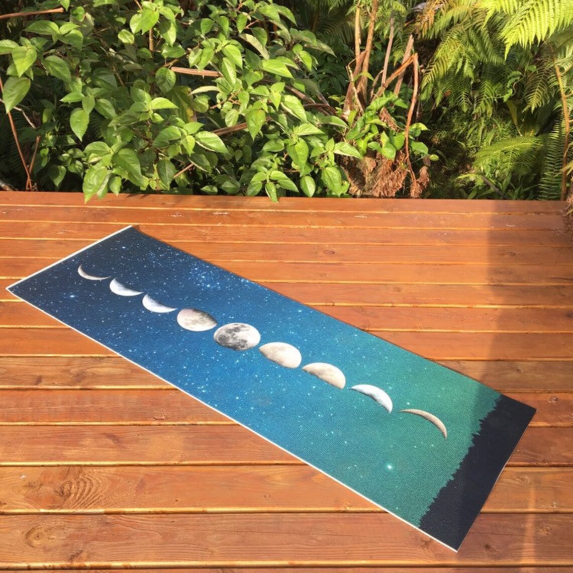 Moon Yoga Mat Exercise Mat Workout Mat Moon Phase Mat | Etsy