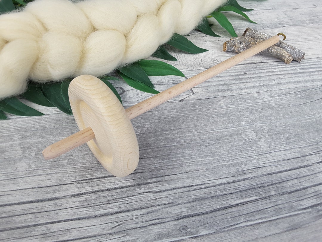 Large Hand Spindle, Foot Spindle, Beginner Spindle, Deep Whorl Spindle ...