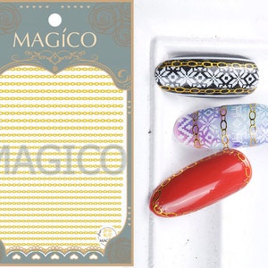 Gold chain nail sticker/ Nail Art Stickers Self Adhesive | Etsy