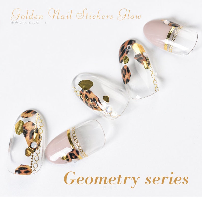 Gold Chain Nail Sticker/ Nail Art Stickers Self Adhesive - Etsy