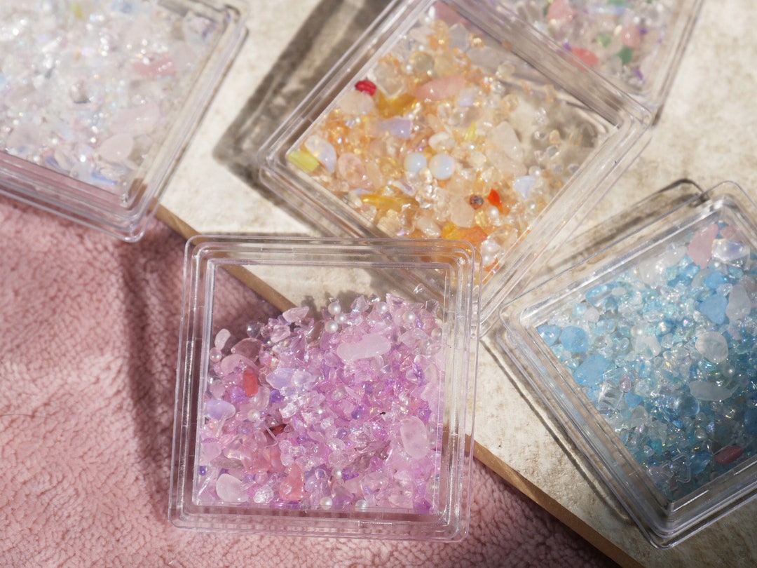 Irregular Glacier Starlight Crushed Stone/ Icy Quartz Stones Gems Nail ...