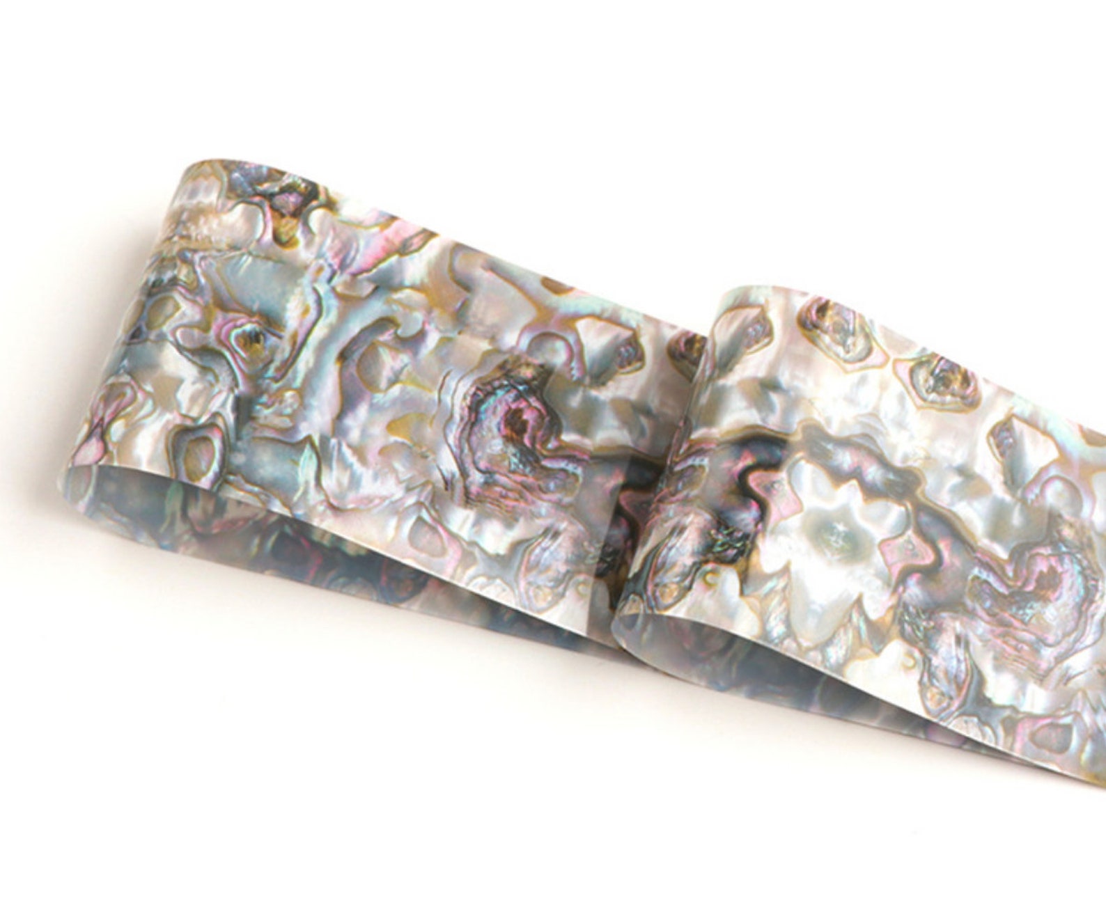 1.2 Y Marble Abalone Pearl Teal Abstract Transfer Foil Nail - Etsy