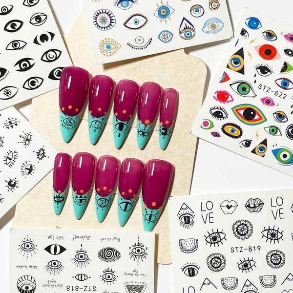 Designer Nail Stickers - Etsy