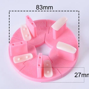 5pcs False Nail Display Stand Holder Set/ Nail Art Practice Holder ...