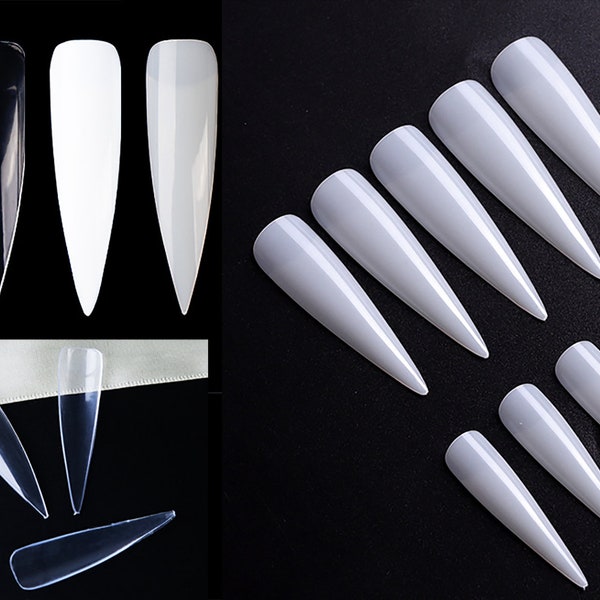 Fake Nails Stiletto Etsy
