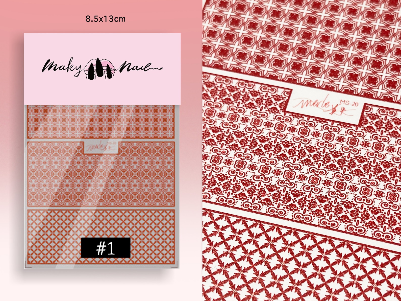 Festive Red Nail Stickers/cotton Flower Nail Art Floral Ultra - Etsy