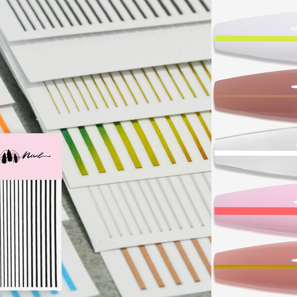 Thin Gold Line Decal - Etsy