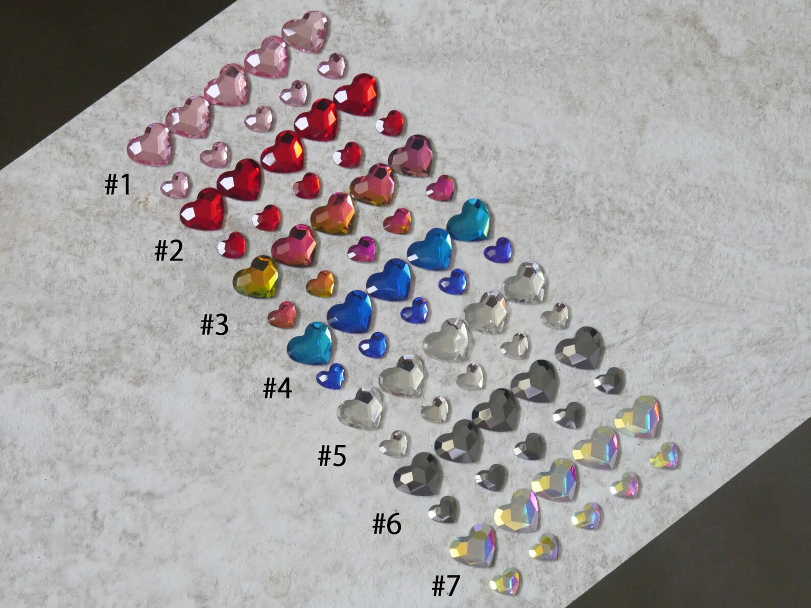 10 Pcs 3D Heart Shaped Nail Charms Nail Art Jewelry - Etsy