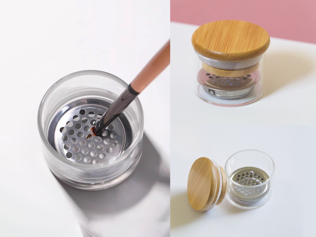 Steel Strainer Brush Cleansing Glass Cup / Nail Brushes Washing Bowl ...