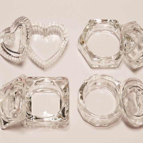 Mini Nail Crystal Glass Cup/ Nail Art Liquid Storage Powder - Etsy