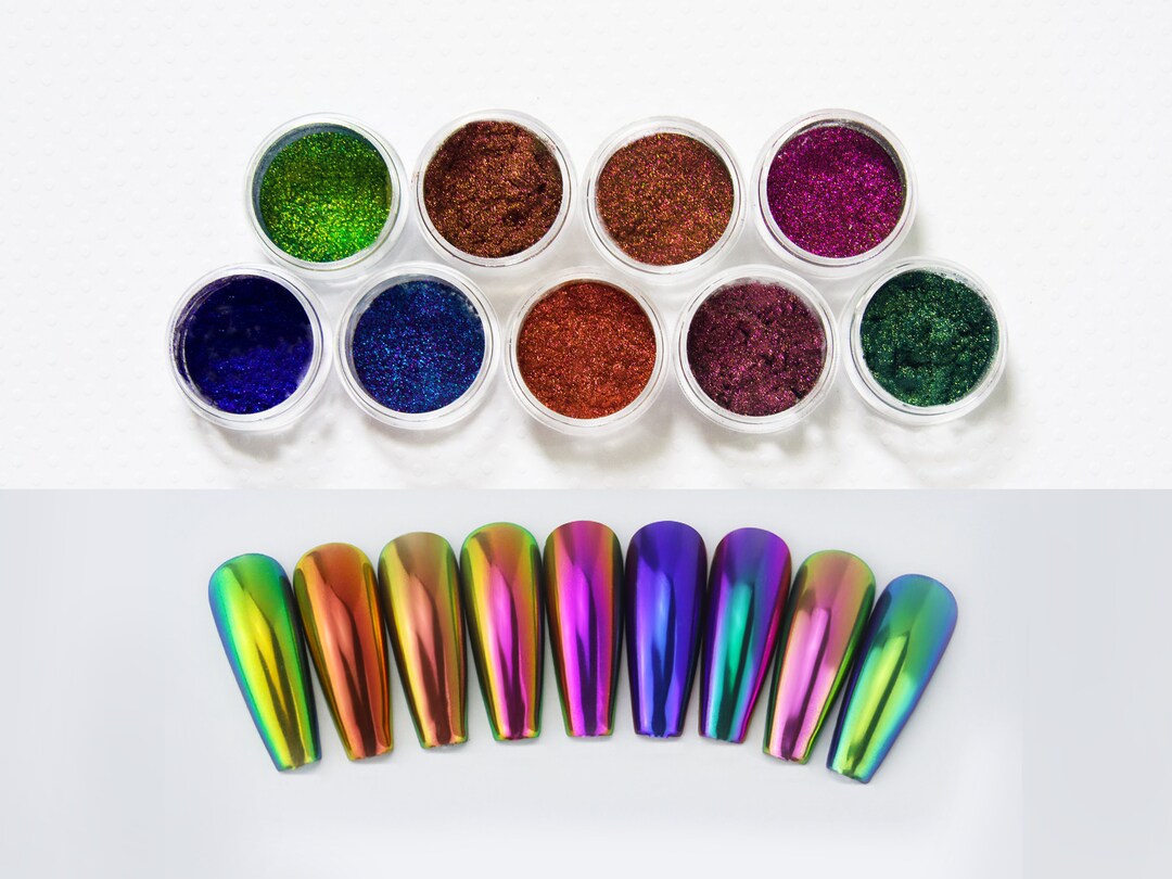 0.25g Chameleon Laser Shimmer Chrome Powder/ Ultra Fine Color Shift ...