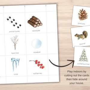 Printable Winter Scavenger Hunt, Winter Treasure Hunt, Forest School ...