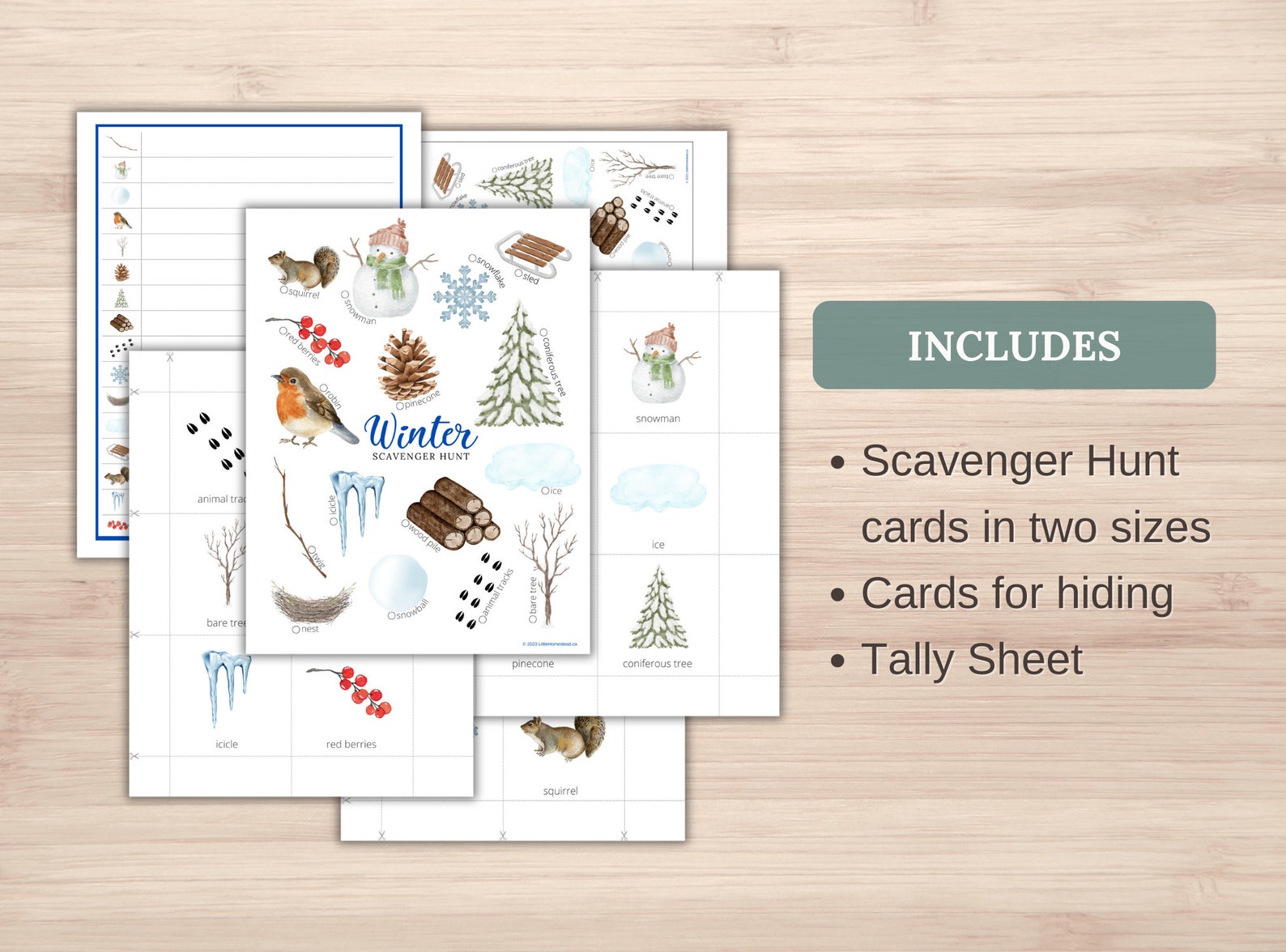 Printable Winter Scavenger Hunt, Winter Treasure Hunt, Forest School ...