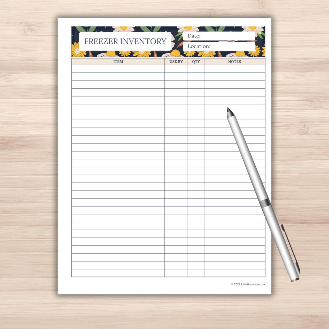 Kitchen Inventory Planner Printable | Grocery Shopping List Organizer ...