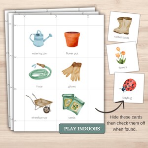Garden Kids Scavenger Hunt Printable, Treasure Hunt, Forest School ...