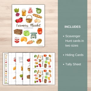Watercolor Farmers Market Scavenger Hunt: Kids Printable Game (PDF) - Etsy
