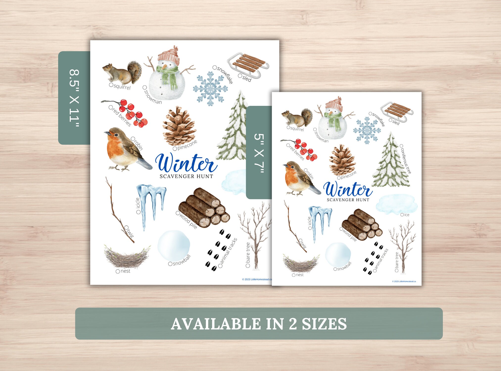 Printable Winter Scavenger Hunt, Winter Treasure Hunt, Forest School ...