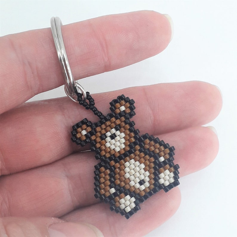 Brick Stitch Teddy Bear PDF Pattern, PDF Schema for Earrings, Schema ...