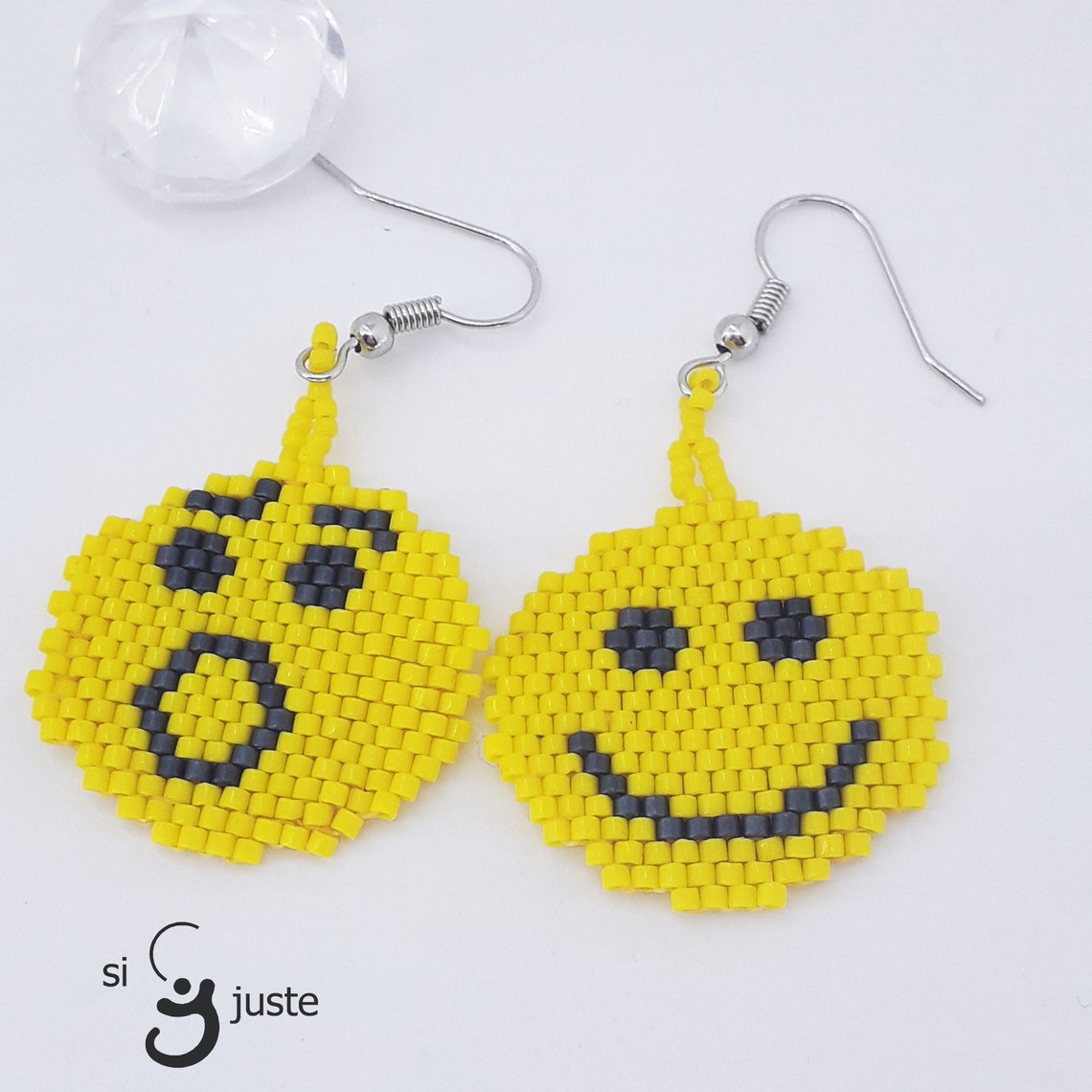 Yellow Emoticons Scheme Schema for Earrings Schema for Key - Etsy