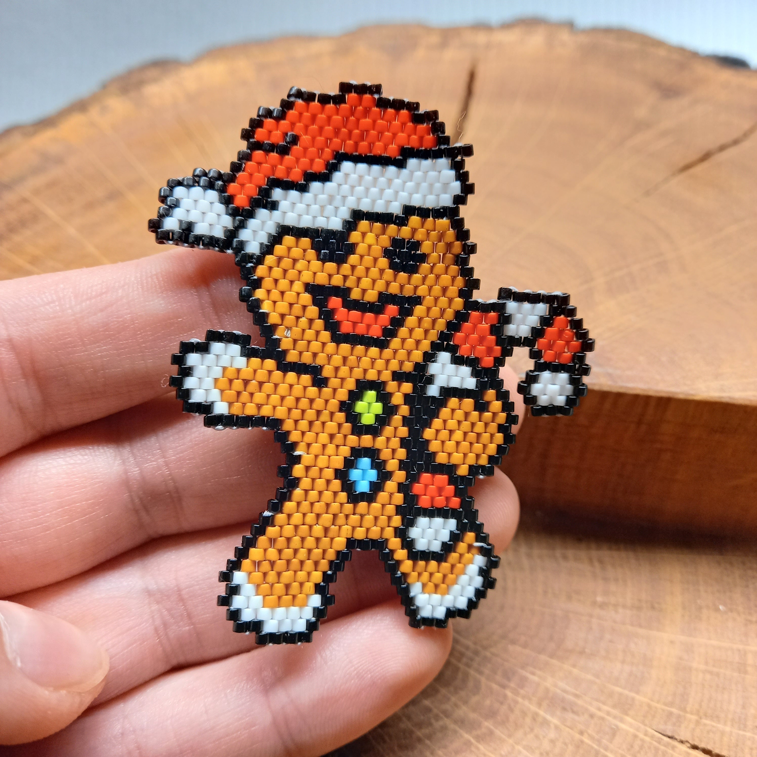 Christmas Gingerbread Man PDF Beading Pattern Brick Stitch - Etsy Canada