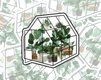 Greenhouse Sticker | Etsy
