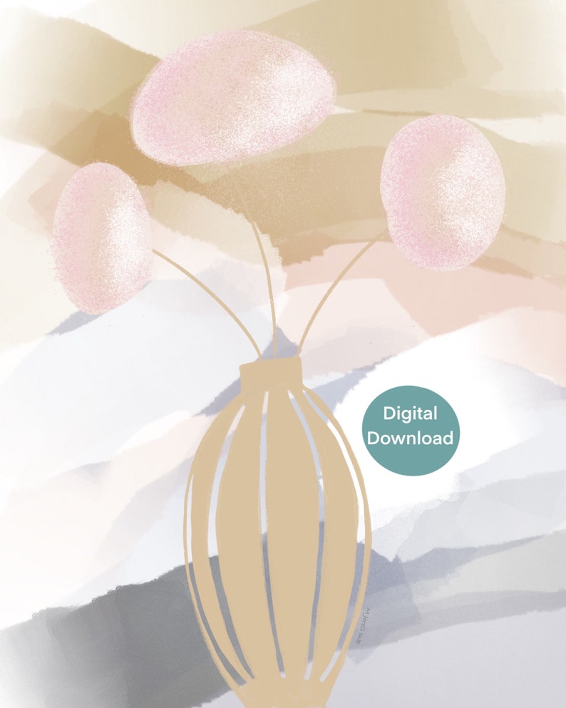 Soft Harmony Digital Art Print 8 X 10 Wall Art Pastel Home - Etsy