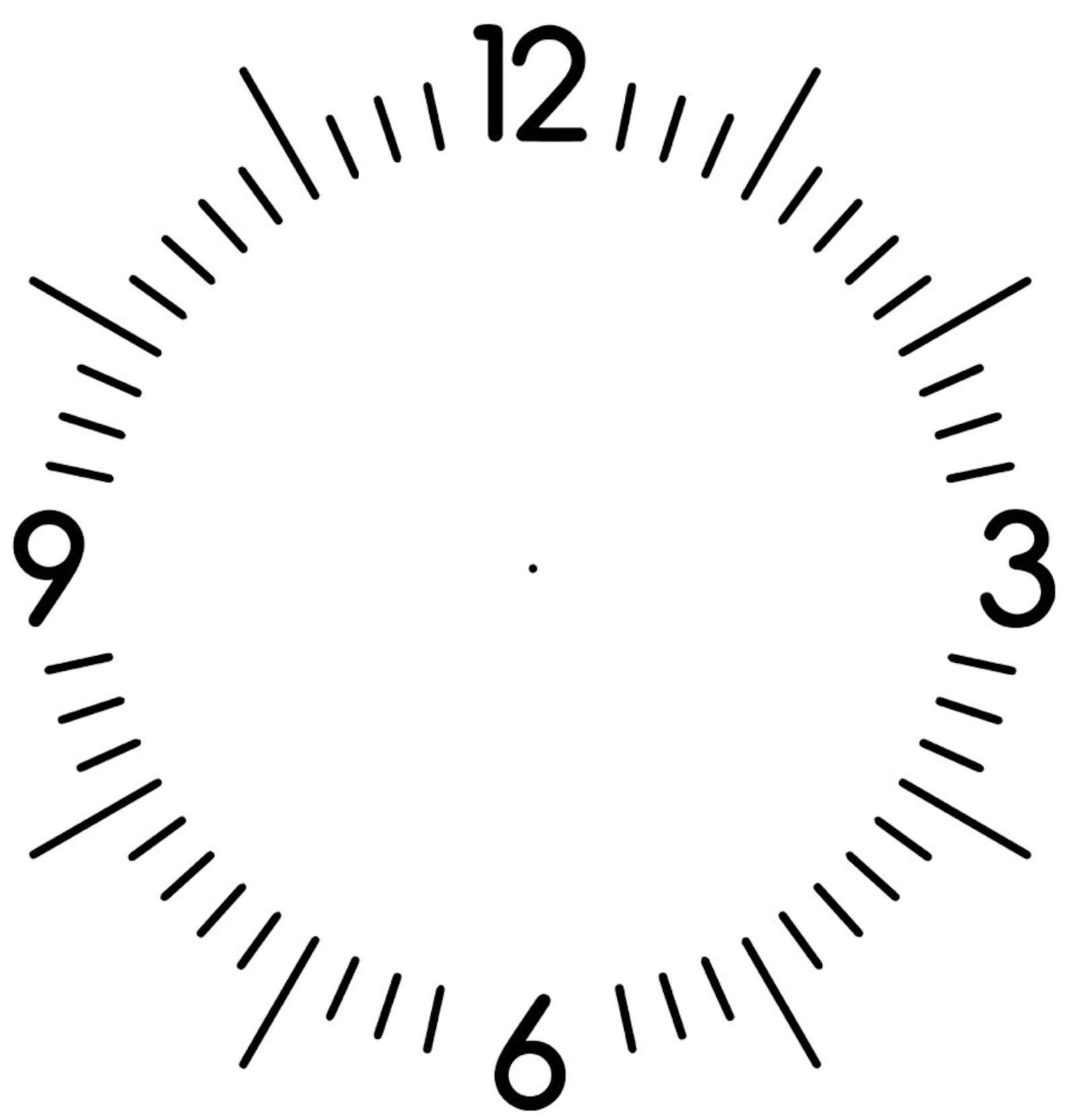 Clock Face -png, Jpg, Pdf, AI - Etsy UK