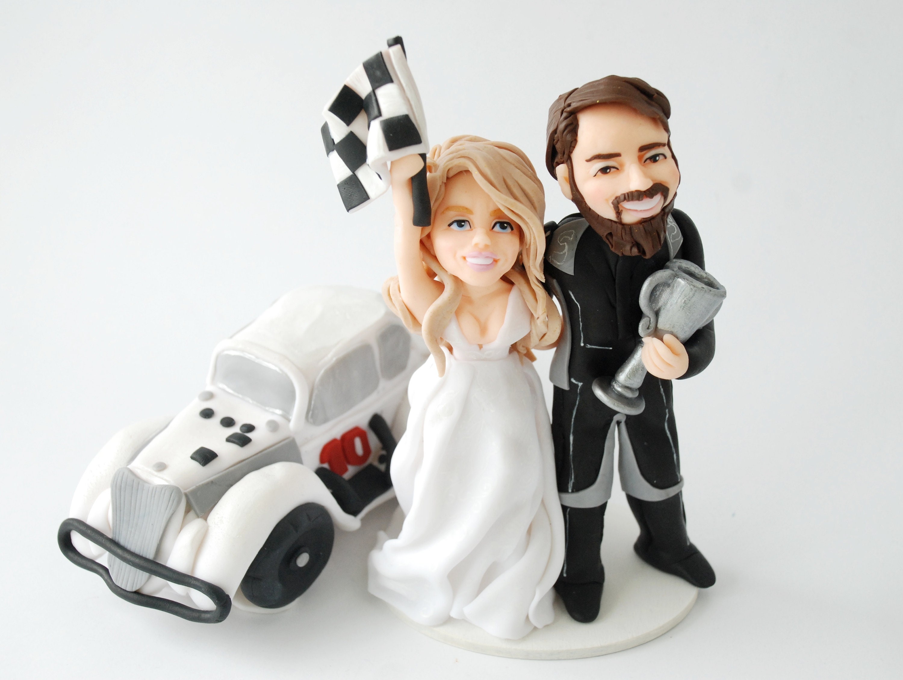Custom Couple Cake Topper Bride and Groom Figurines With - Etsy