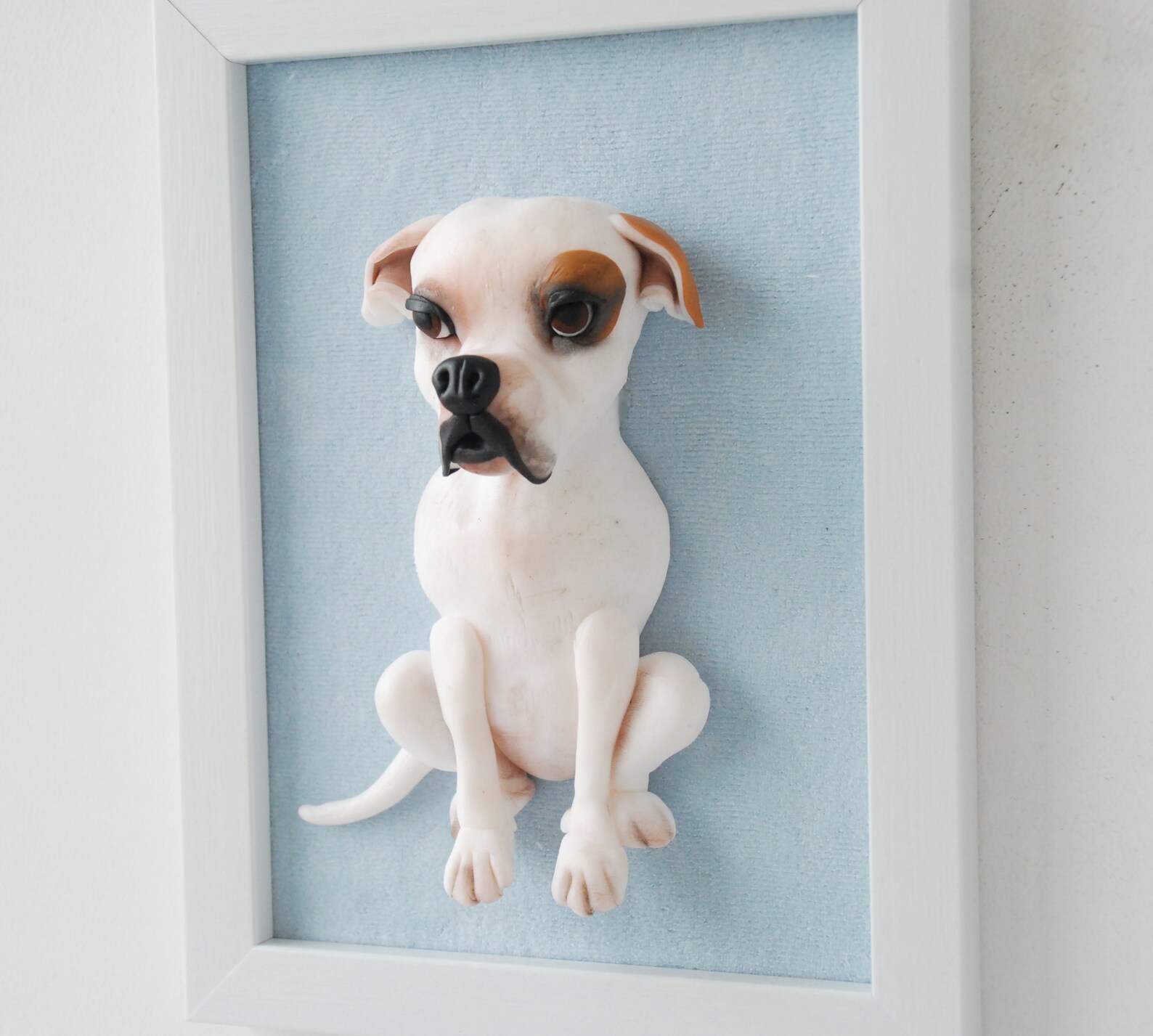 Dog Memory Frame Custom Pet Portrait Dog Custom Cartoon - Etsy
