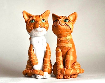 Custom Cat Figurine, Personalized Pet Portrait, Gift for Cat Lover, Pet ...