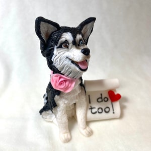 Husky Cake Topper Dog Wedding Cake Topper - Etsy