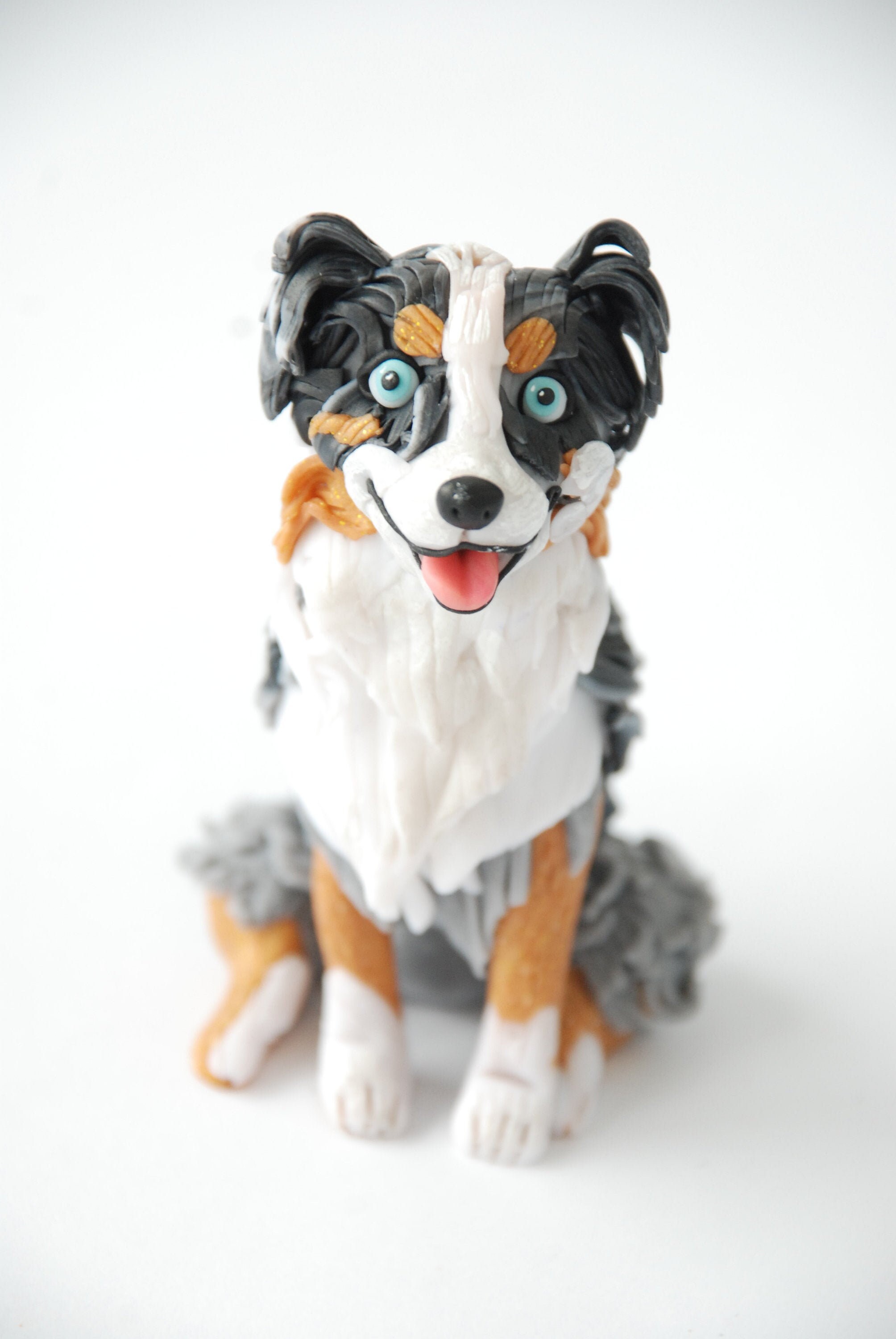 Mini australian shepherd Puppy cake toppers Custom dog | Etsy