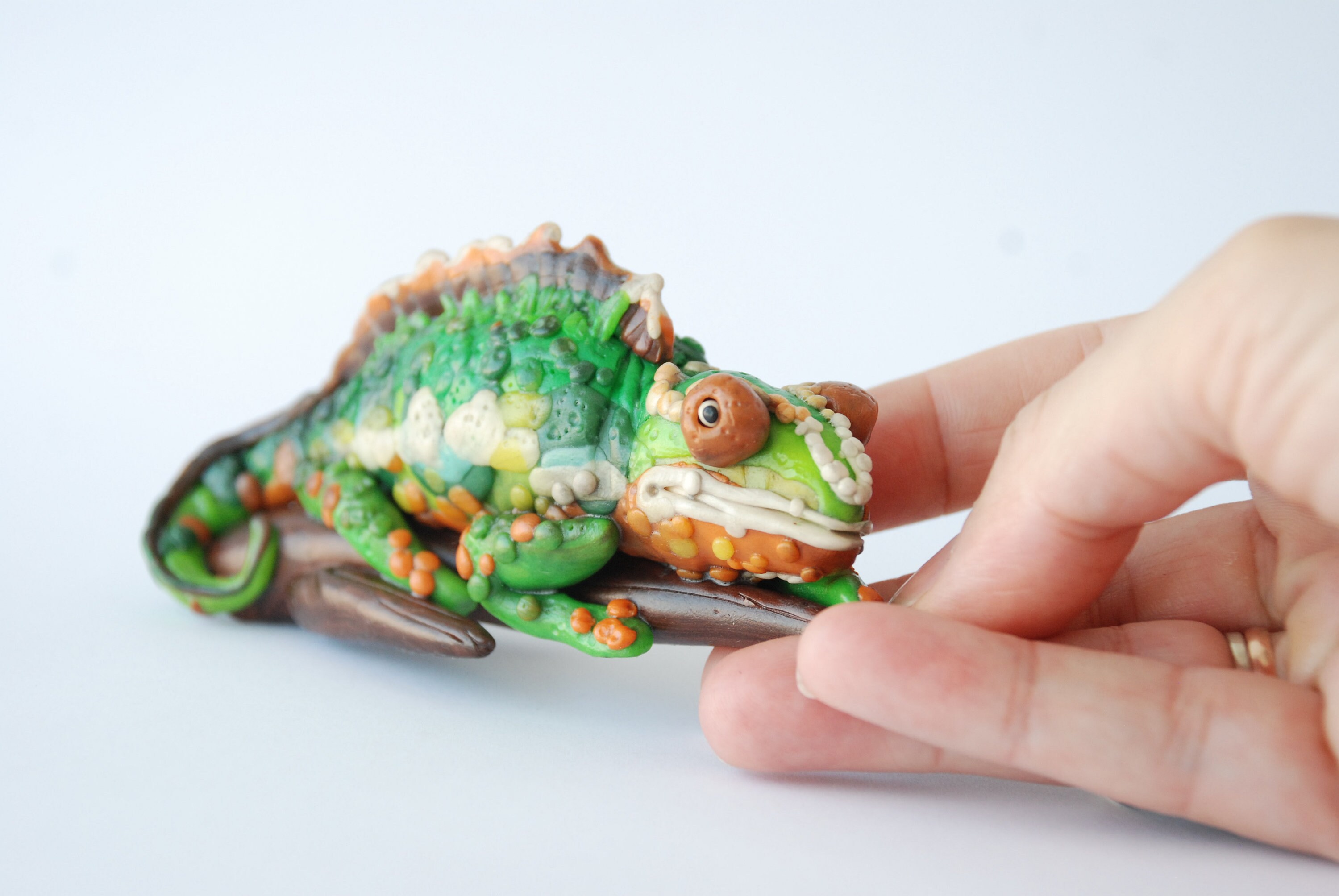Realistic Chameleon Figure OOAK Chameleon Scultpure Unique Pet - Etsy ...
