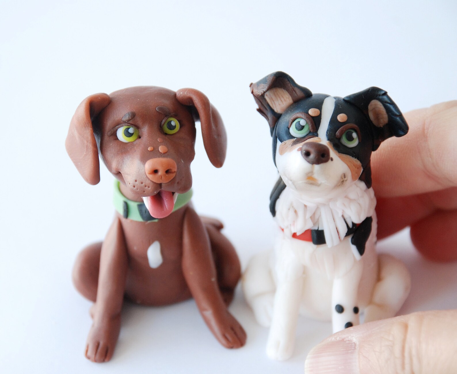 2 Dog Cake Topper Custom Dog Wedding Cake Topper Puppy Cake - Etsy