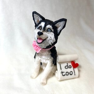 Husky Cake Topper Dog Wedding Cake Topper - Etsy