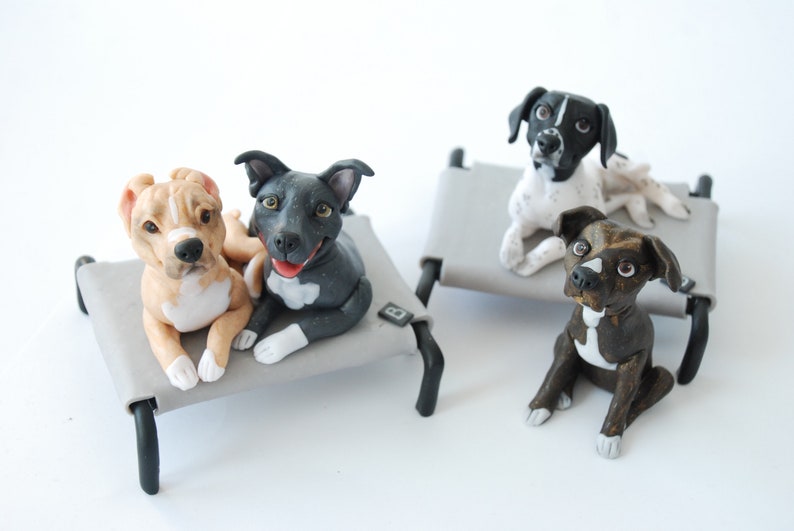 Dog Figurine for Wedding Cake Custom Pet Sculpture - Etsy