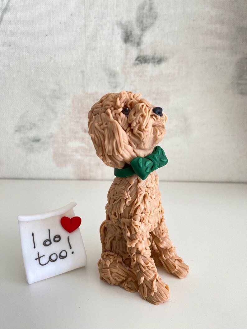Wedding Cake Topper Golden Doodle Custom Dog Figurine - Etsy
