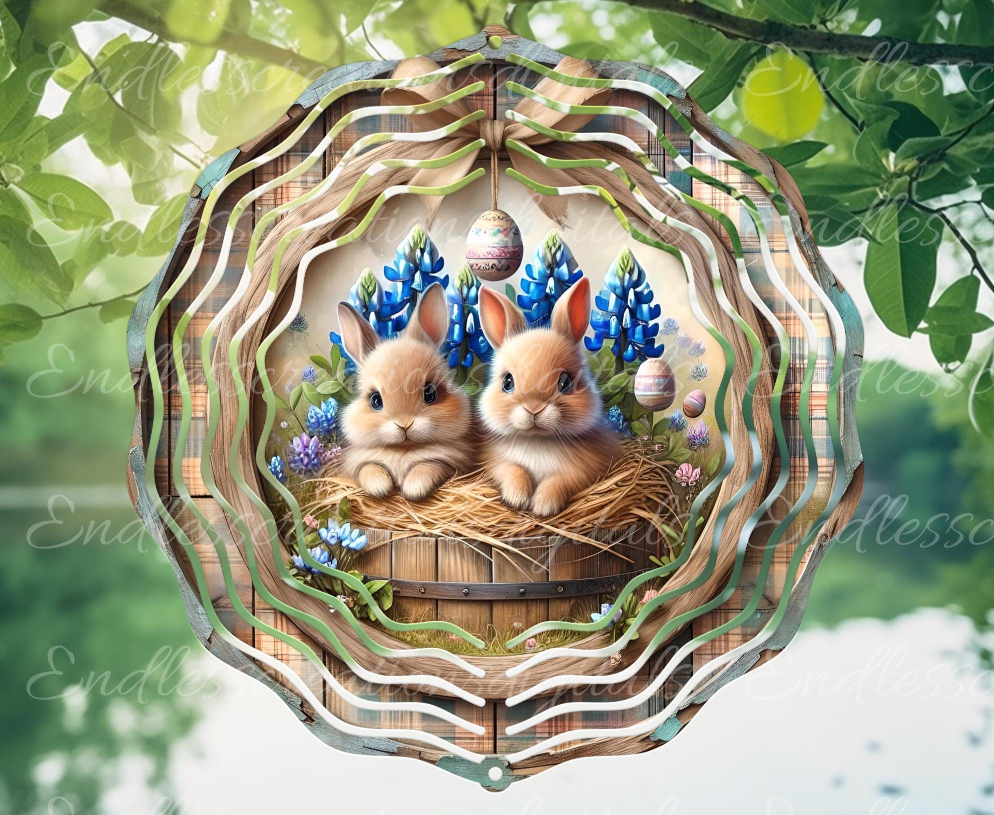SPRING FLORAL BUNNY Spring Floral Wreath Sign, Door Hanger, Slate, Wind ...