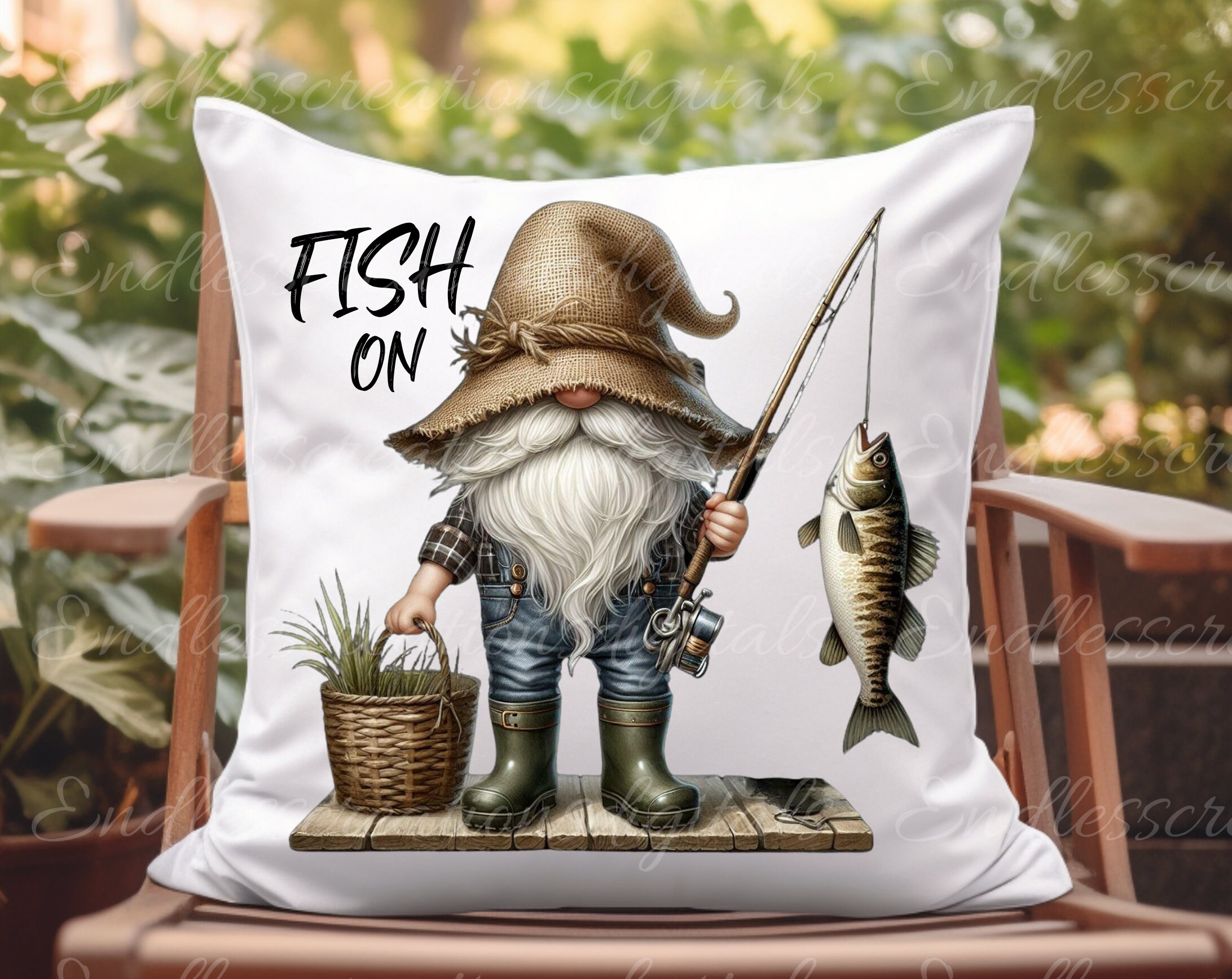 FISHING GNOMES SUBLIMATION Gnome Package of 5 High Definition 300png - Etsy