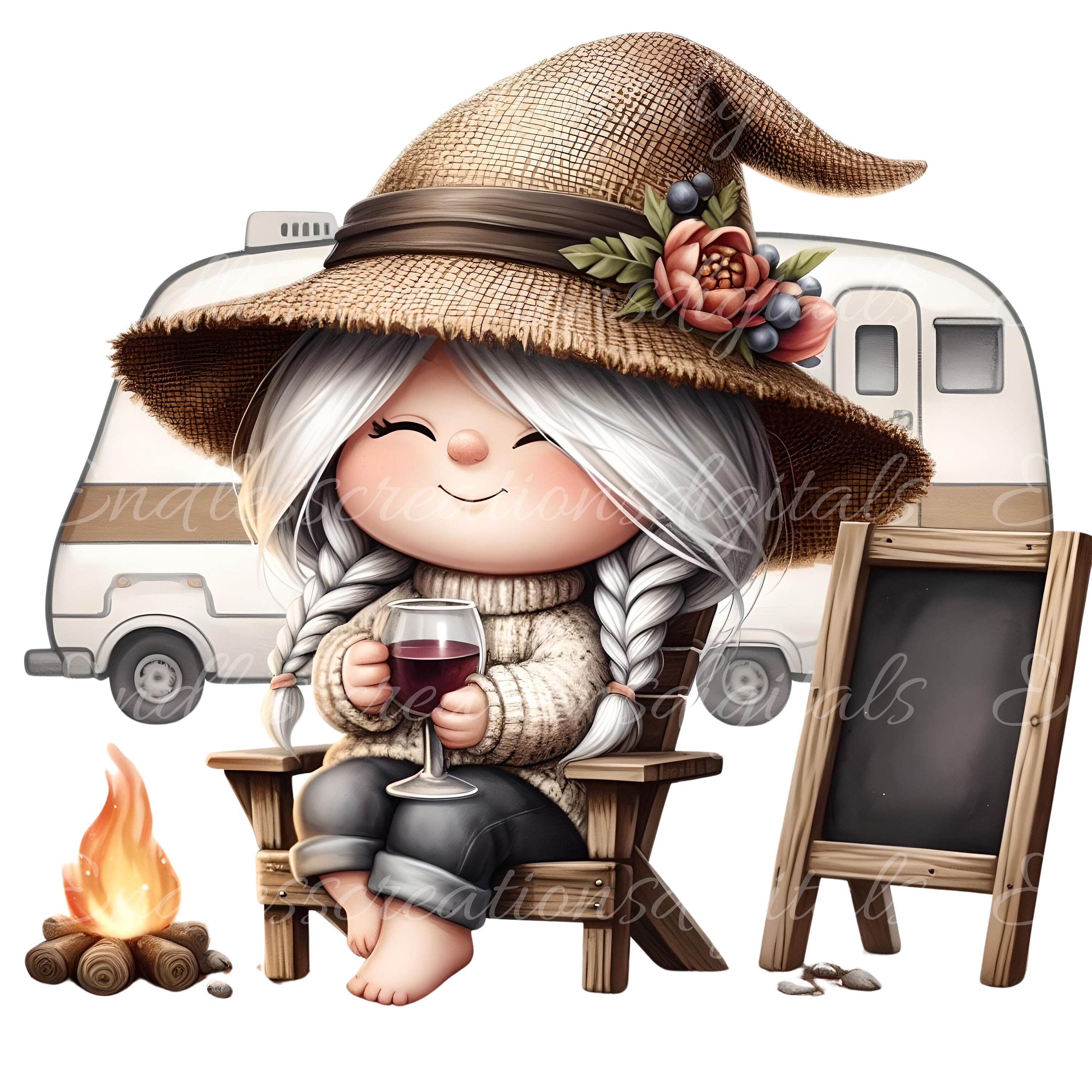 CAMPING GNOME SUBLIMATION Gnome Package of 5 High Definition 300png - Etsy