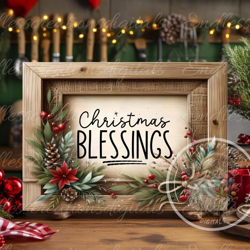 Christmas Blessings Text - Etsy