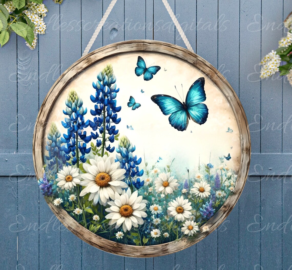 Floral Butterfly Welcome Sign, Sublimation Design (PNG) - Etsy