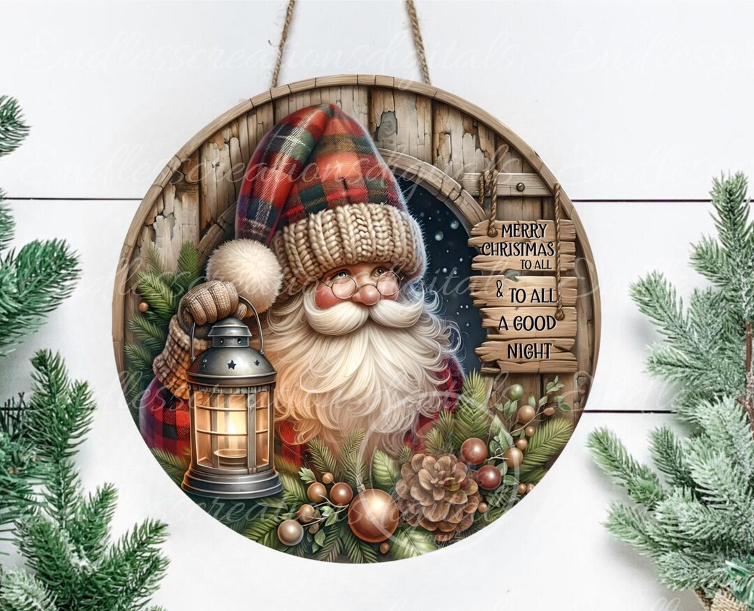 GOODNIGHT SANTA LANTERN - Etsy