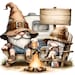 CAMPING GNOME SUBLIMATION Gnome Package of 5 High Definition 300png ...