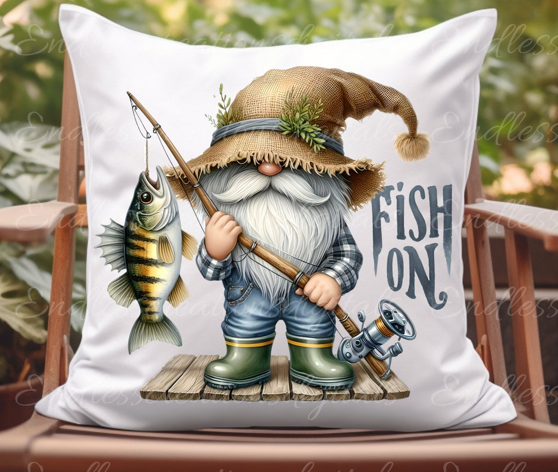 FISHING GNOMES SUBLIMATION Gnome Package of 5 High Definition 300png - Etsy