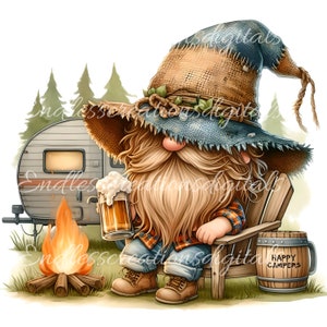 CAMPING GNOME SUBLIMATION Gnome Package of 4 High Definition 300png - Etsy
