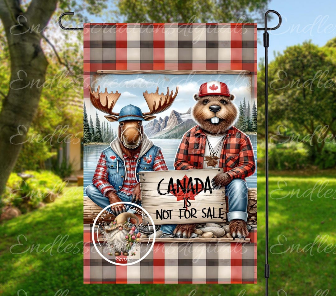 CANADA MOOSE BEAVER Garden Flag - Etsy